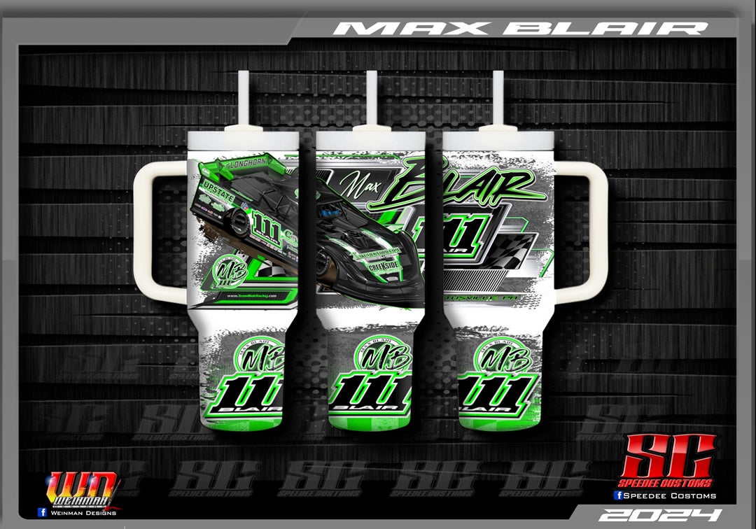 Max Blair 40oz Handle Tumbler | Team Blair Racing