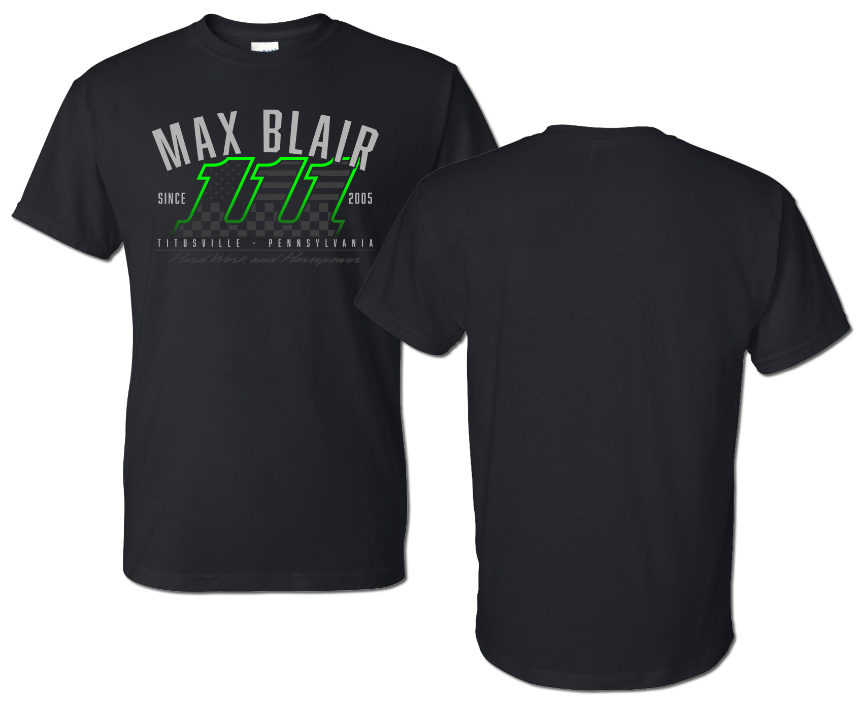 Max Blair 111 T-Shirt (Black) | Team Blair Racing