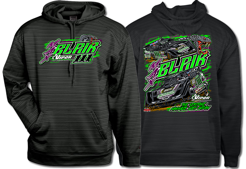 Max Blair Striped Hooded Sweatshirt | Team Blair Racing