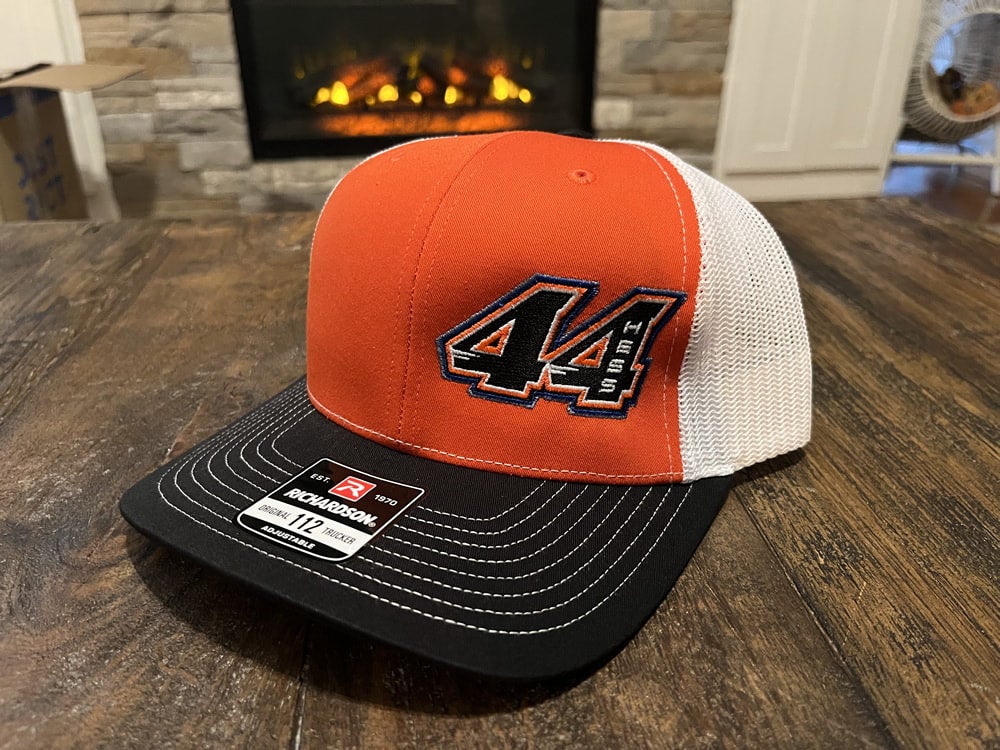 Dave Hess Jr. Snapback Hat (Orange/Black/White) | Team Blair Racing