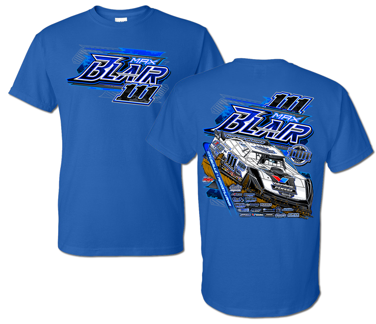 Max Blair Racing T-Shirt (Royal Blue) | Team Blair Racing