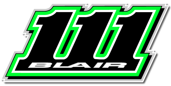D1 - 111 Number Decal | Team Blair Racing